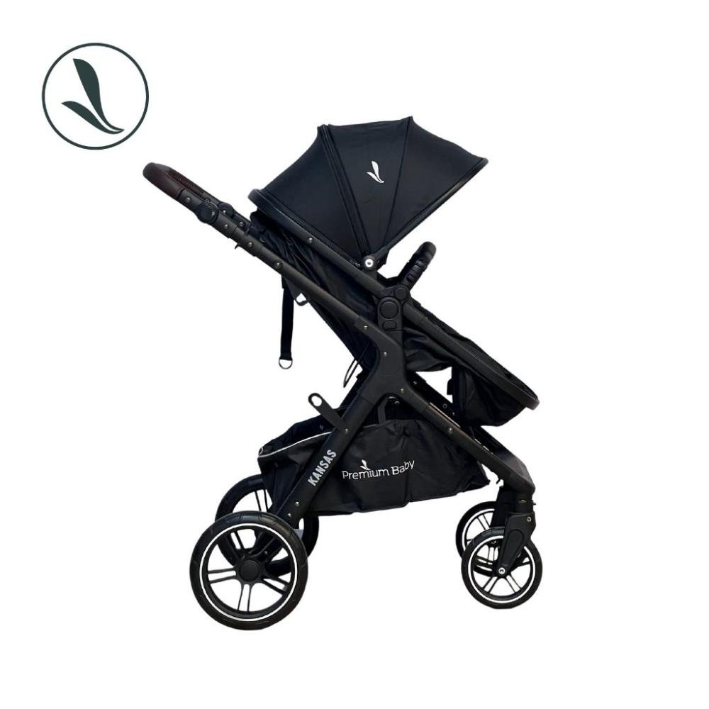 Carrinho e Bebê Conforto Ts Kansas Preto Premium Baby | MadeiraMadeira