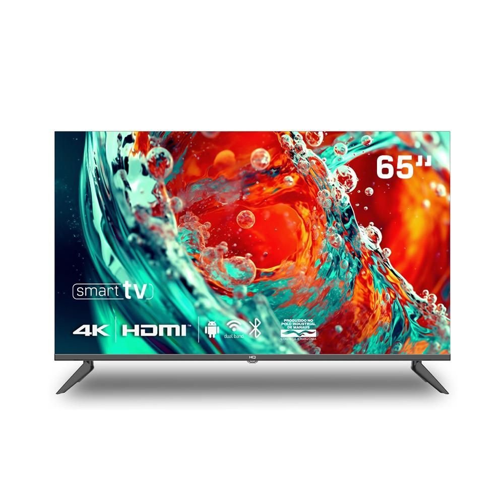 Smart Tv Hq 65" 4k Tela sem Bordas Design Slim Hqs65nkhm | MadeiraMadeira