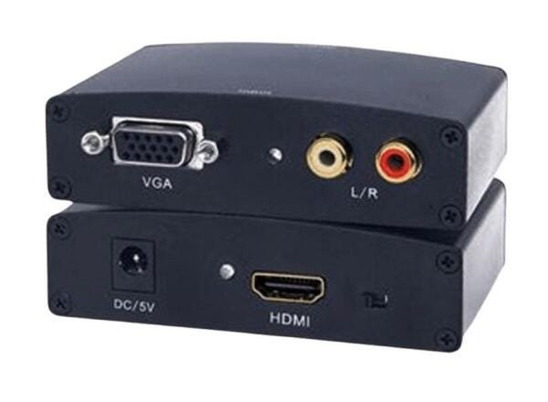 Conversor de Vga para HDMI com Áudio Ativo e com Fonte | MadeiraMadeira