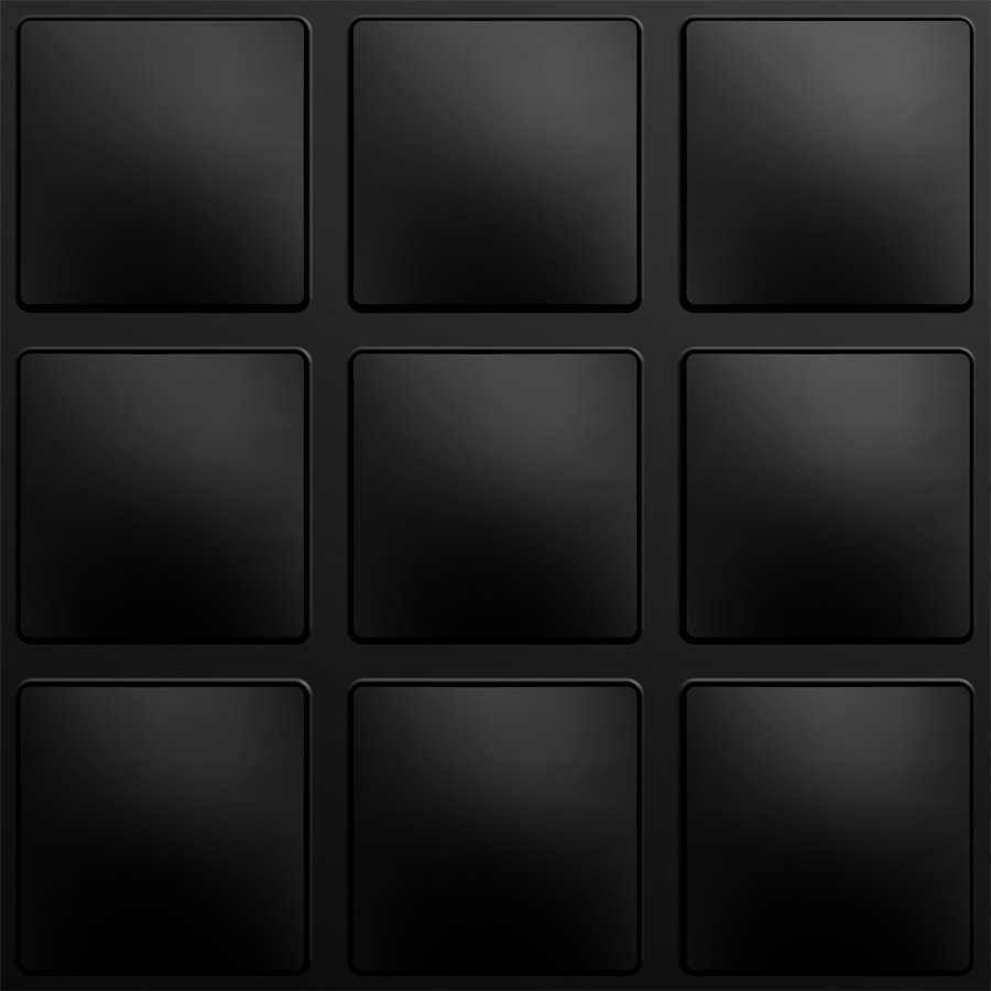 KIT 48 Placas 3D PVC Preto Decoração Revestimento PREMIUM de Parede e ...