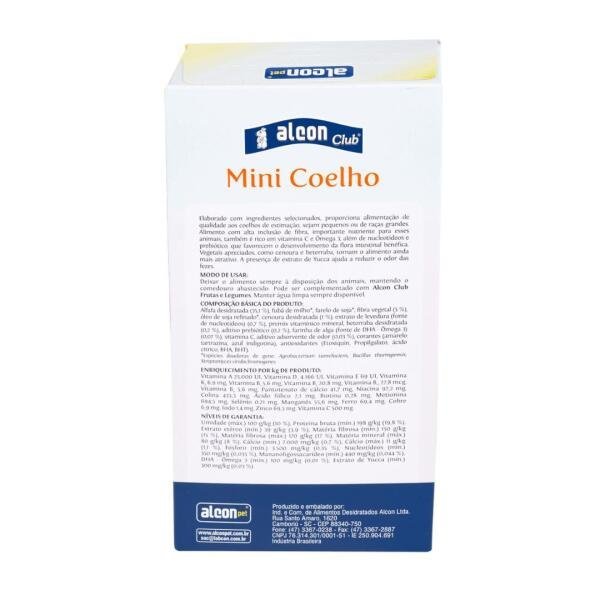 Ração Para Coelho Rica Em Vitamina/Ômega 3 Alcon Club 500Gr ...