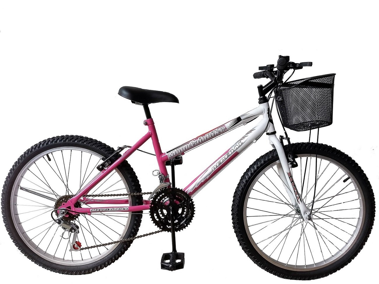 Bicicleta Aro 24 Feminina 18 Marchas Freio V-Brake DEPEDAL DAL-007 ...