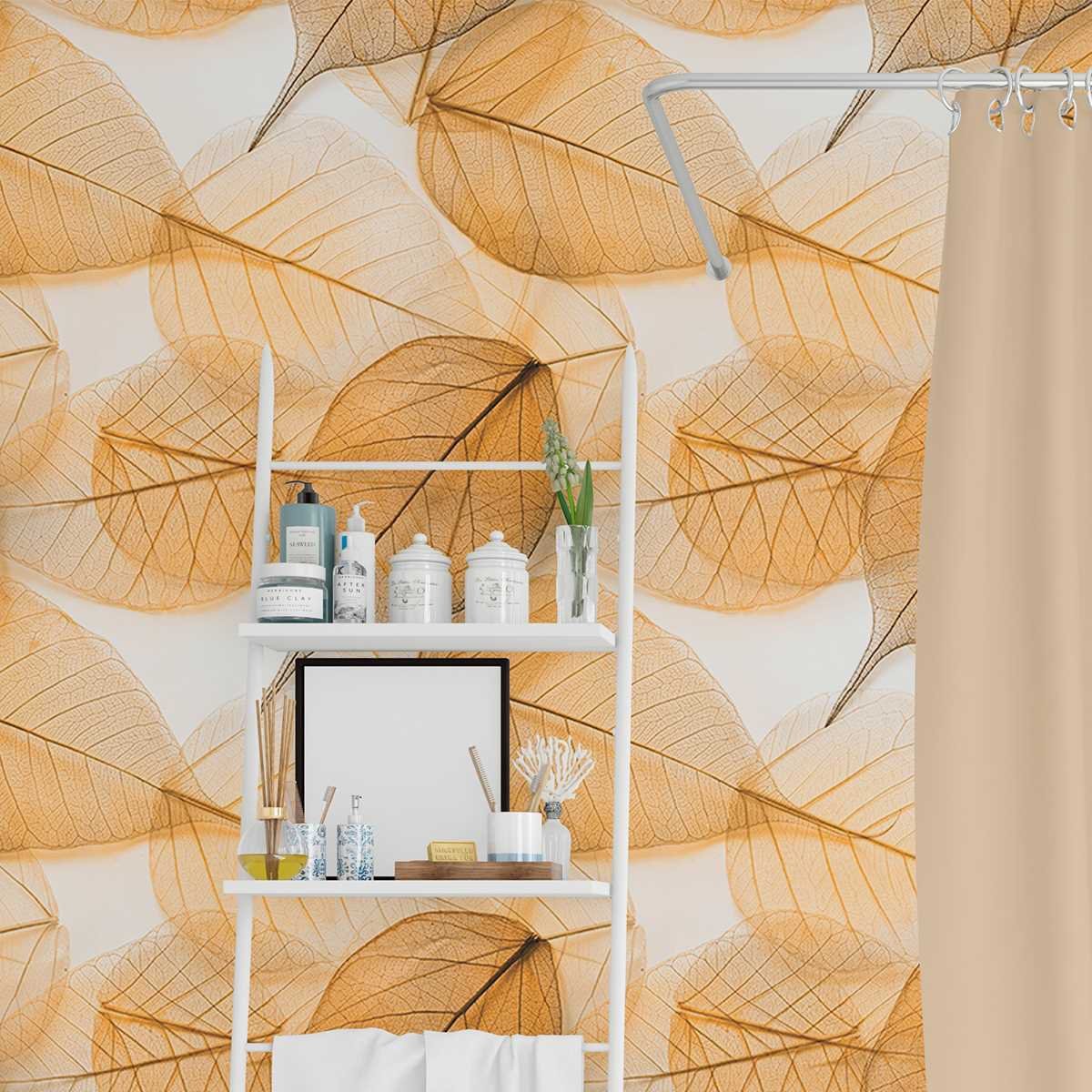 Papel de Parede 3M folha Dólar marrom claro Adesivo Estilho folhagem ...