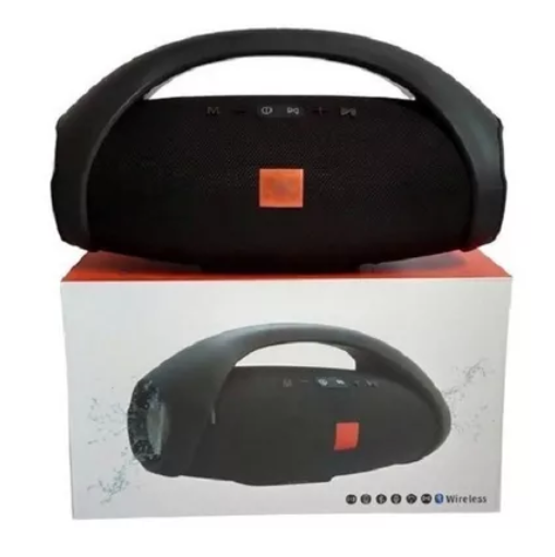 Caixa De Som Booms Box Black Boombox 35cm Com Alça Preta Extreme ...