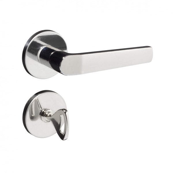 Fechadura para Banheiro Roseta Redonda Zm 403I Concept Pado em Aço Rosa Fechadura para Banheiro Roseta Redonda Zm 403I Concept Pado em Aço Rosa