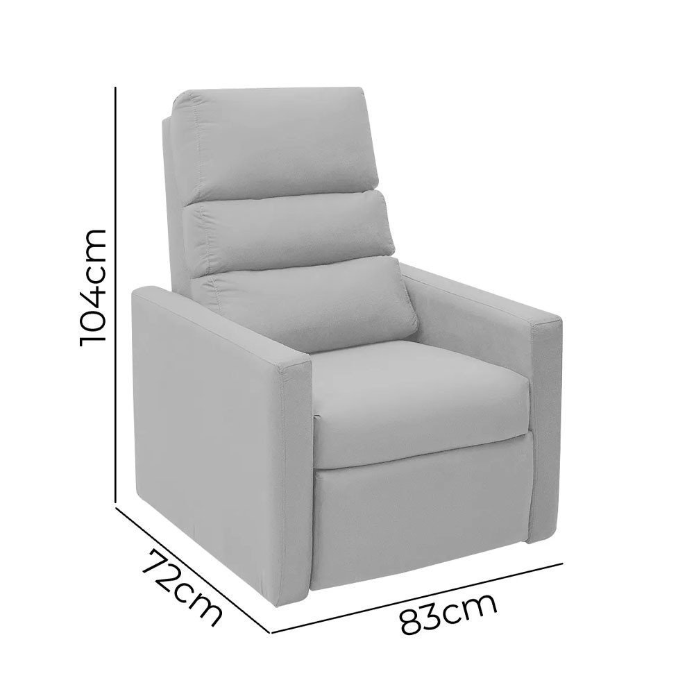 Poltrona do Papai Reclinável Ravena Corano Branco - Speciale Home ...