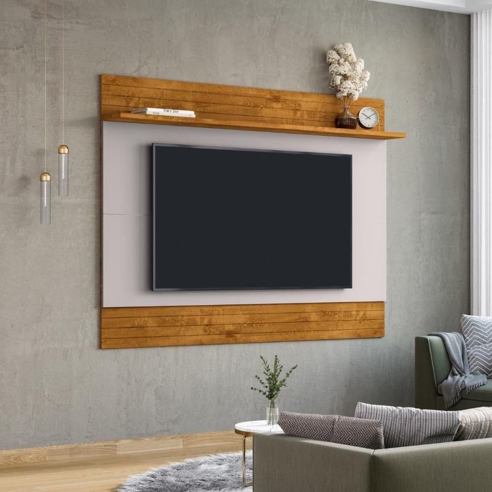 Painel Tv 75 Polegadas Niteroi Naturalle Off-white | MadeiraMadeira