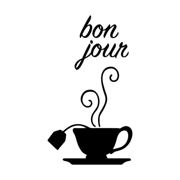 Adesivo de Parede Bonjour - Preto | MadeiraMadeira