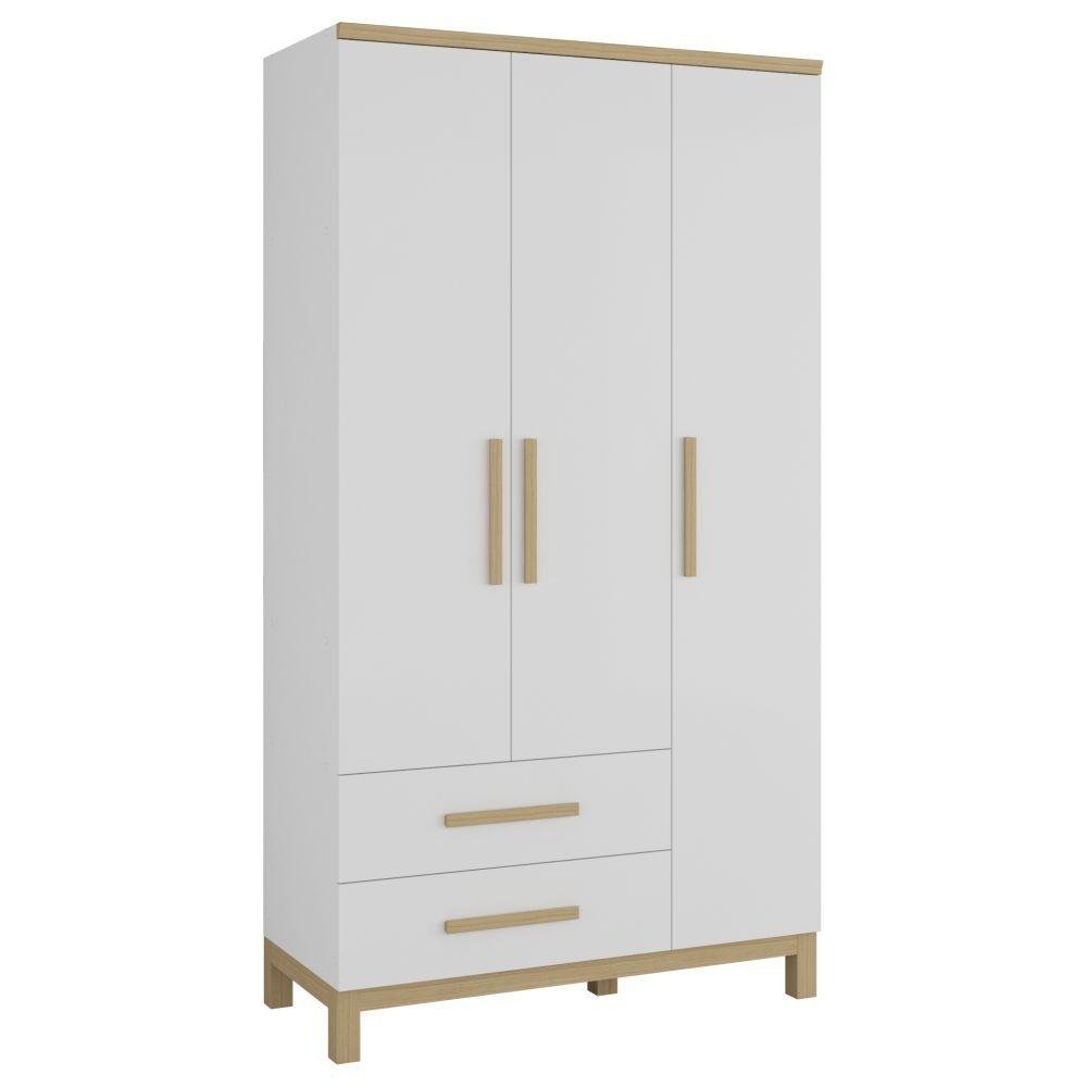 Guarda Roupa Louis 3Pt Lisa Peroba | MadeiraMadeira