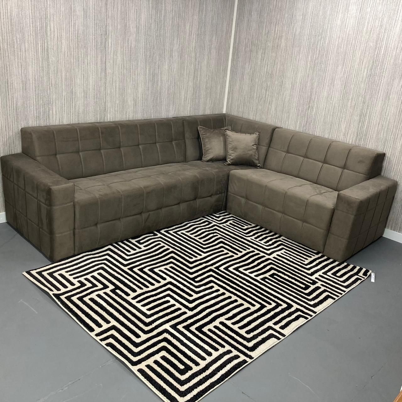 Sofá de Canto Roma 2 e 3 Lugares | MadeiraMadeira