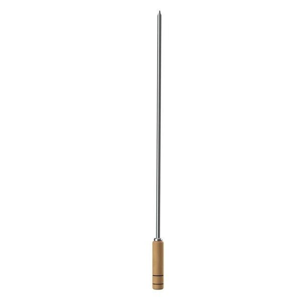 Espeto Simples 75Cm para Churrasco de Aço Niquelado com Cabo de Madeira ...