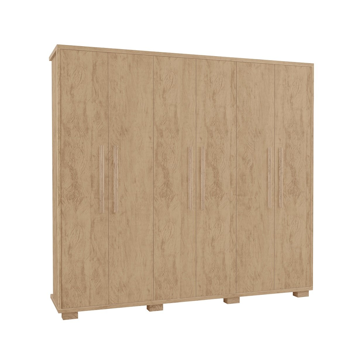 Roupeiro Casal 6 portas 6 gavetas 100% MDF Marajó Teka Fenix ...