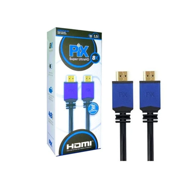 Cabo HDMI Plus 8k 2.1 Super UltraHD 1,5 Metros | MadeiraMadeira