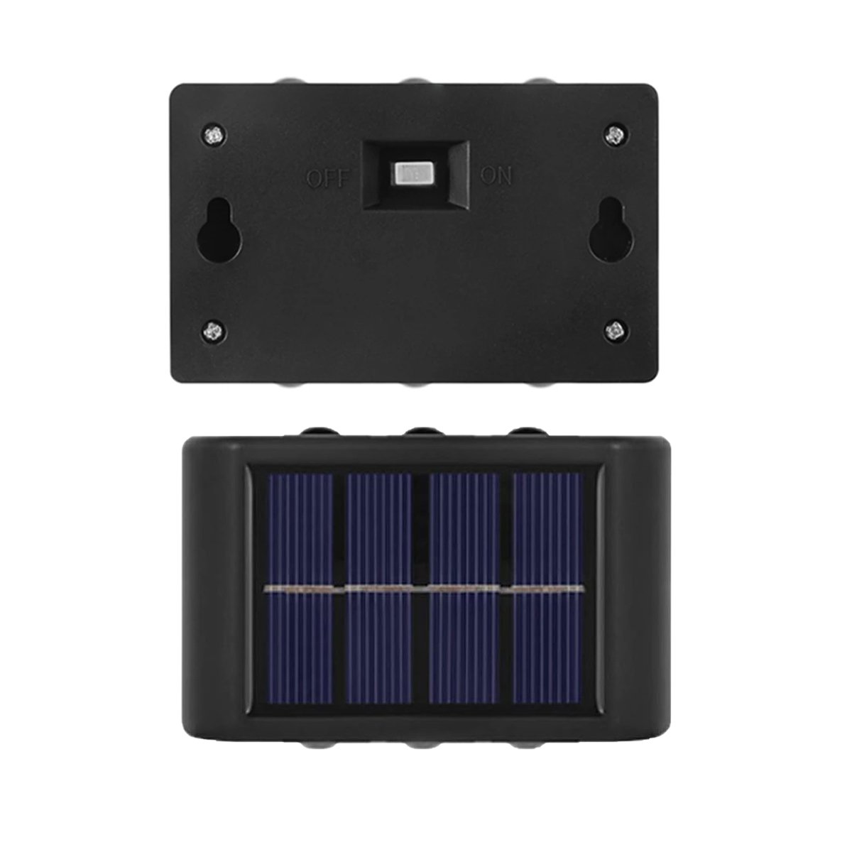 Arandela Solar 2 Uni Led Luminaria Spot Escada Caminho Parede Quintal ...