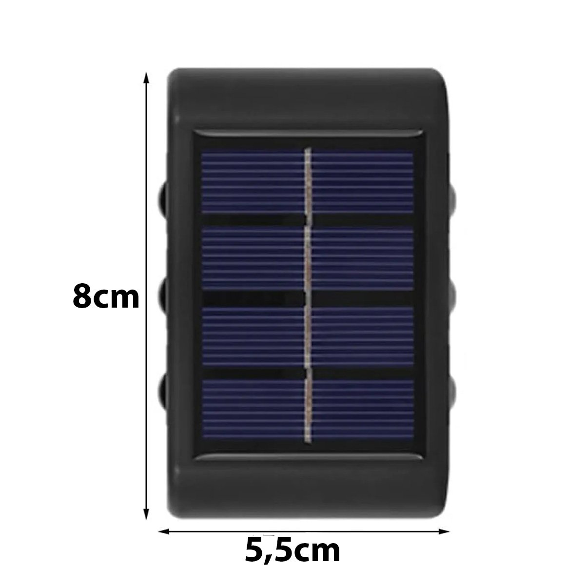 Arandela Solar 2 Uni Led Luminaria Spot Escada Caminho Parede Quintal ...