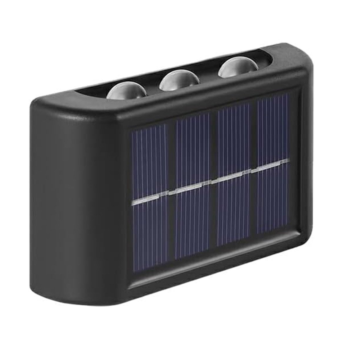 Arandela Solar 2 Uni Led Luminaria Spot Escada Caminho Parede Quintal ...