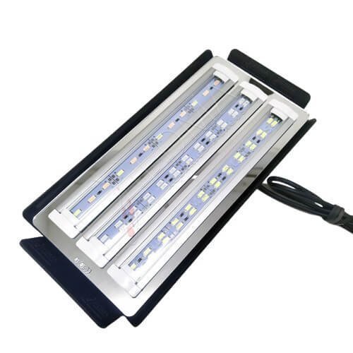Luminária Led Tripla TS10004 Branca e Azul Aqualumi 23cm | MadeiraMadeira