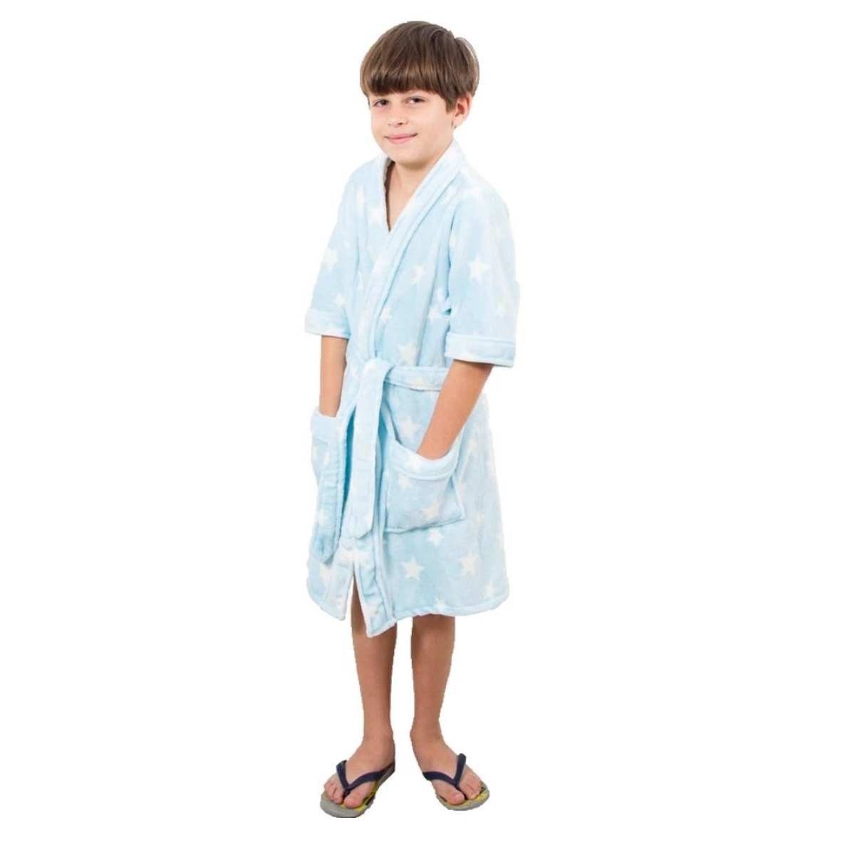 Roupão Infantil Zucch M Azul Ksatex 32890 | MadeiraMadeira