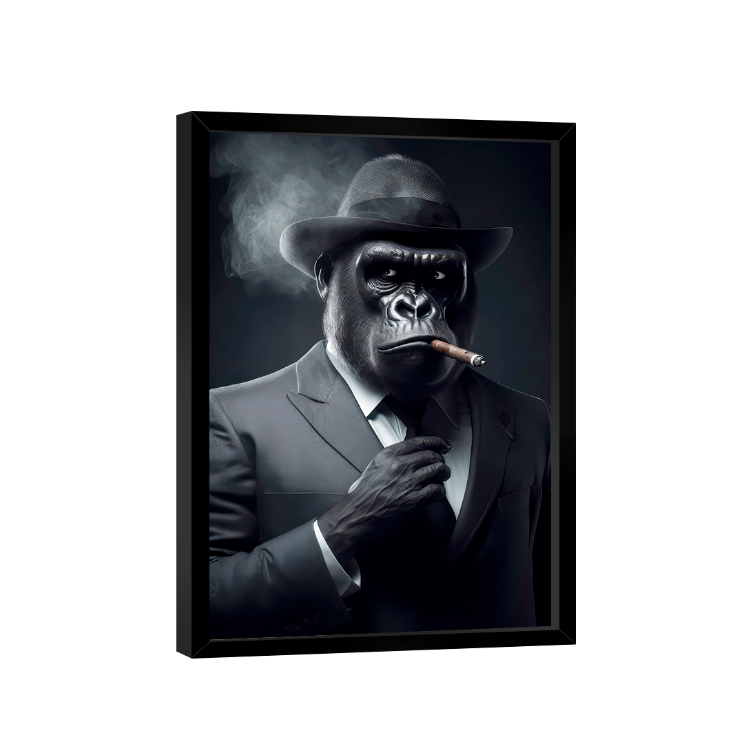 Quadro Monkey Gangstar -- BR ARTES | MadeiraMadeira