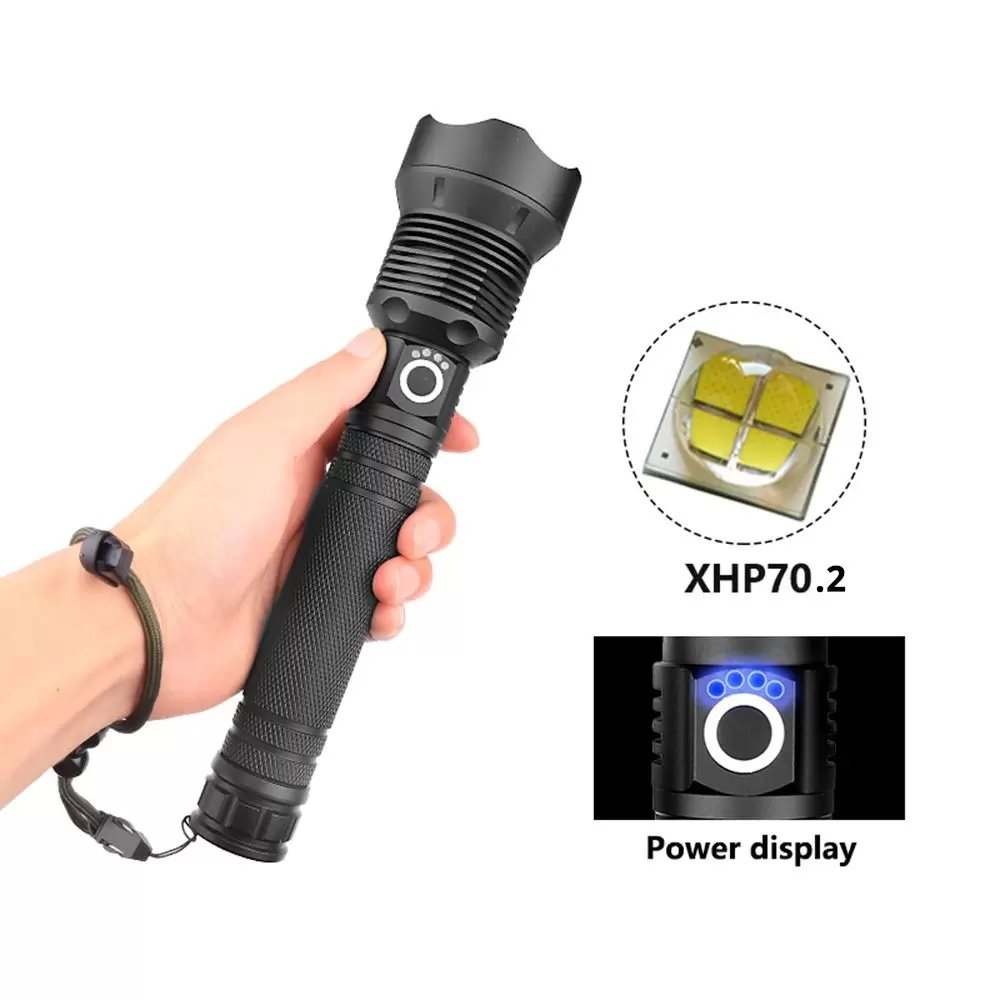 Lanterna Tatica Profissional 980000w Led Cree Zoom Recarregável | MadeiraMadeira