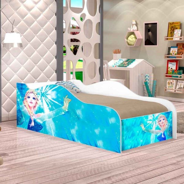 Cama Juvenil Temática Frozen Vj Móveis | MadeiraMadeira