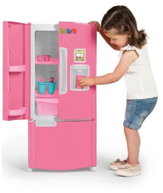 Geladeira Infantil Rosa Frost Fun Candy - TaTeTi | MadeiraMadeira