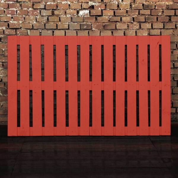 Cabeceira de Pallet Ripa - Vermelho - Queen Size | MadeiraMadeira