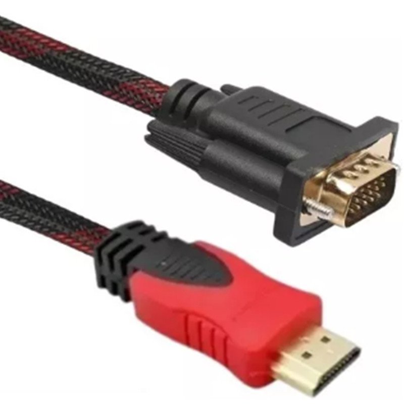 Cabo Hdmi X Vga Macho Adaptador Para Monitores e Projetores ...