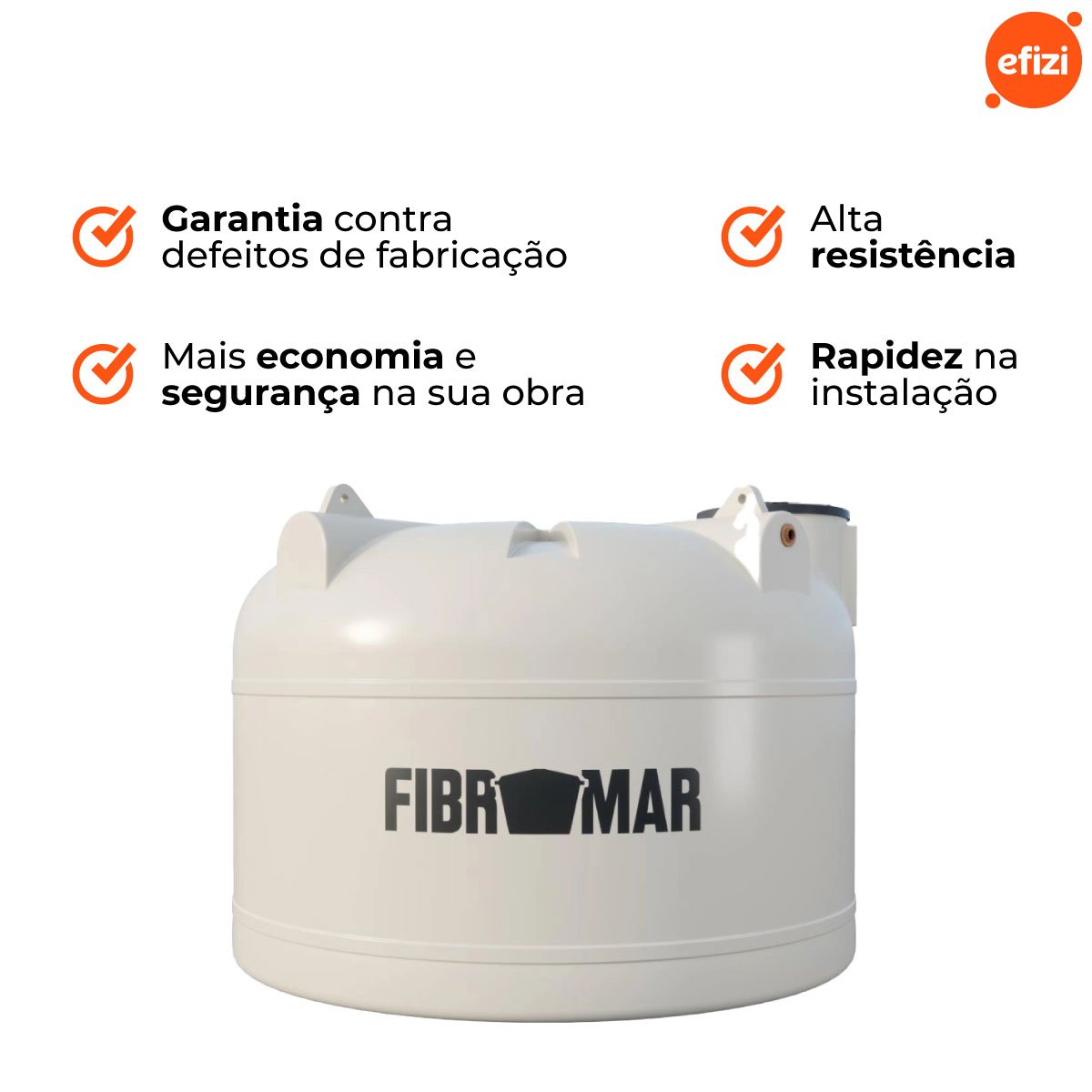 Tanque Polietileno 10.000l Prime Fibromar | MadeiraMadeira