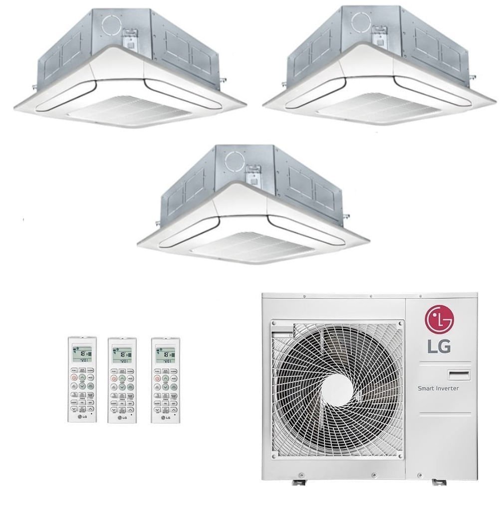 Ar-Condicionado Multi Split Inverter LG 48000 (1x Evap K7 4 Vias 12.000 + 1x Evap K7 4 Vias 18. ...