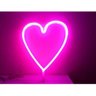 Silhueta de Led Coração Pink 29x10x30,5 | MadeiraMadeira