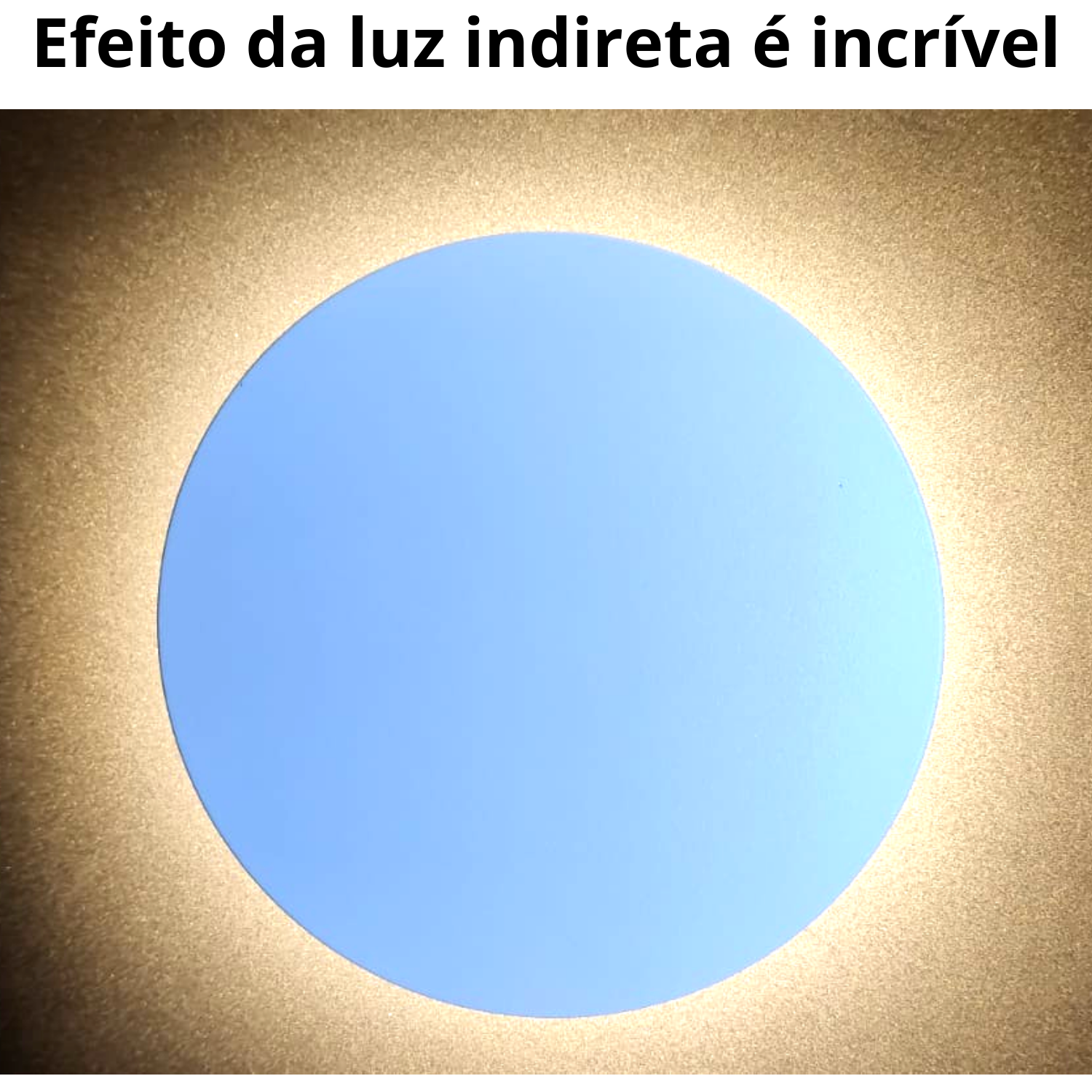 Arandela Eclipse 12W 3000K A prova de agua luz indireta LED: Branco | MadeiraMadeira