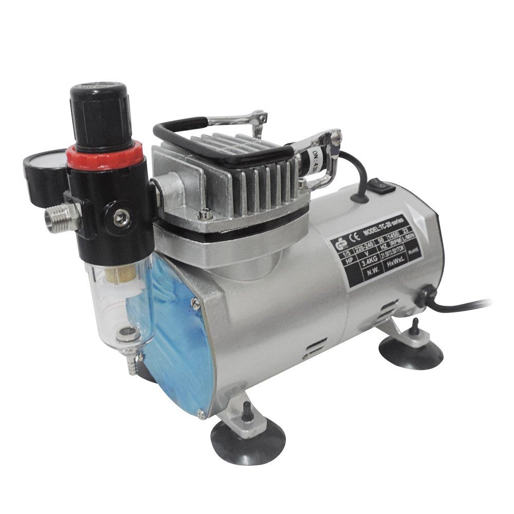 Mini Compressor Com Kit Aerógrafo | MadeiraMadeira