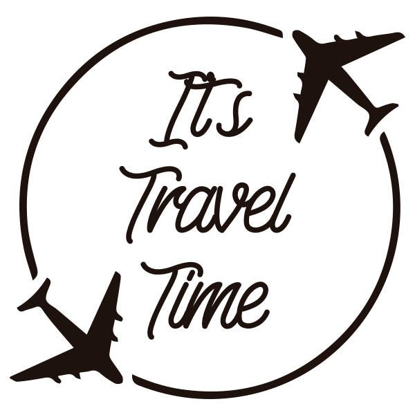 Adesivo de parede Its Travel Time - Verde | MadeiraMadeira