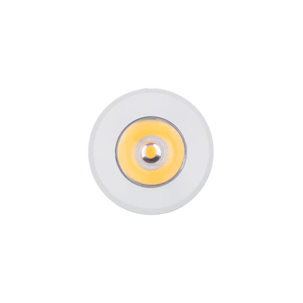 Mini Spot LED de Embutir Redondo 1W 3K Branco | MadeiraMadeira