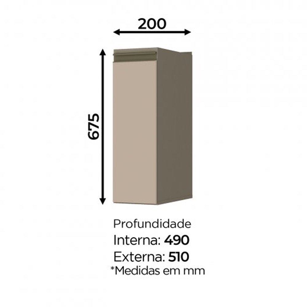 Cozinha Completa Modulada 10 Peças com Tampo MDF Connect 29 Duna ...