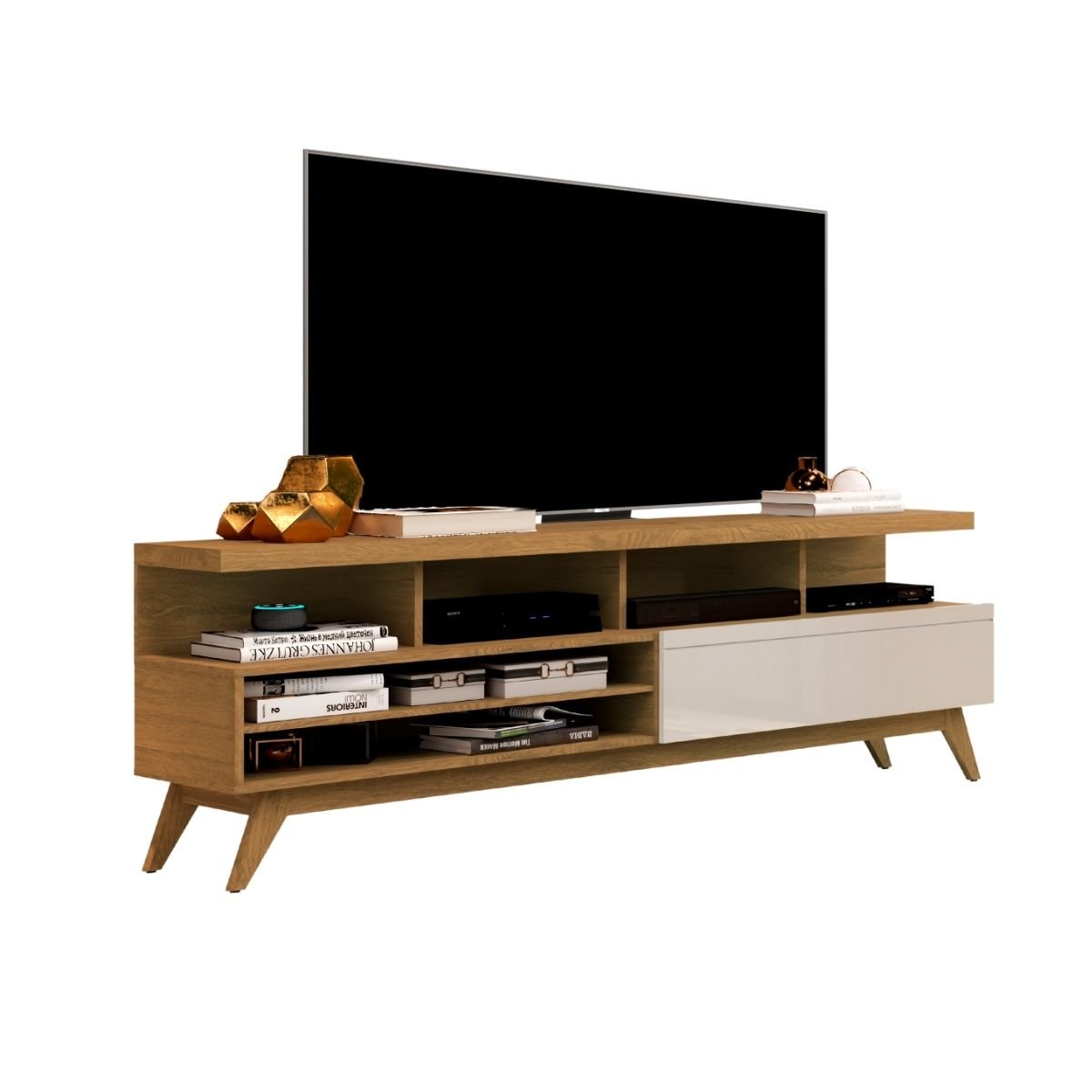 Rack para Sala Televisão até 55 Polegadas - Mod.2039 | MadeiraMadeira