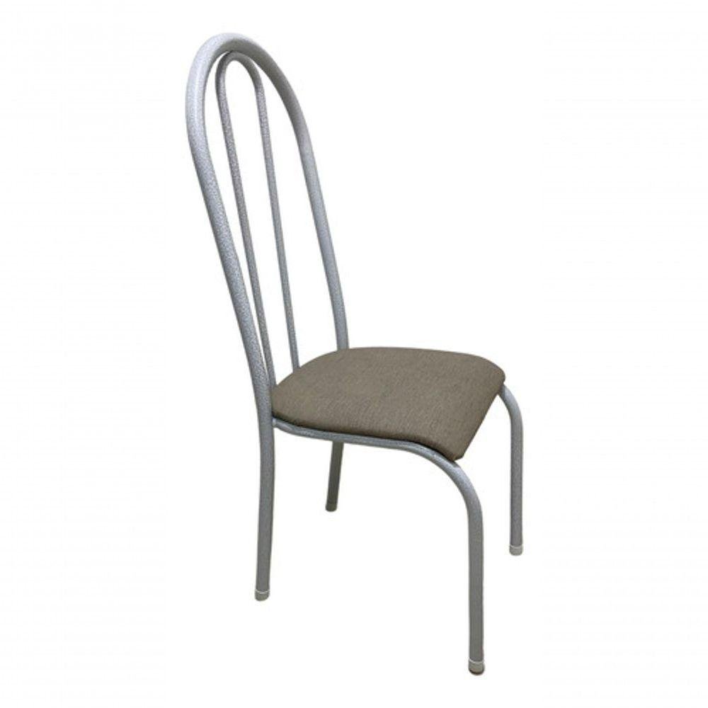 Kit 4 Cadeiras Sala Jantar Aço Tubolar Cozinha Courino Junco ...