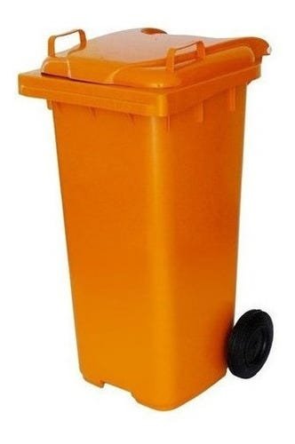 Lixeira Contentor 240 Litros Coleta Seletiva Tampa Rodas | MadeiraMadeira