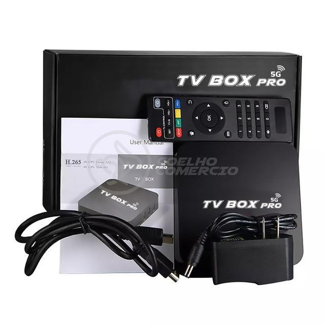 Tv Box Pro Aparelho Android 8Gb Ram + 128Gb Rom Full Hd 4K Wifi 5G ...