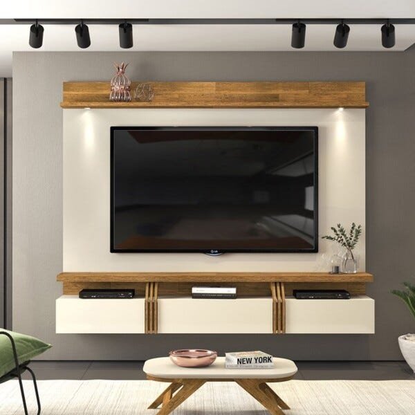Painel para TV Até 55 Polegadas Dj Lodi Off White/Demolição (20616.154 ...
