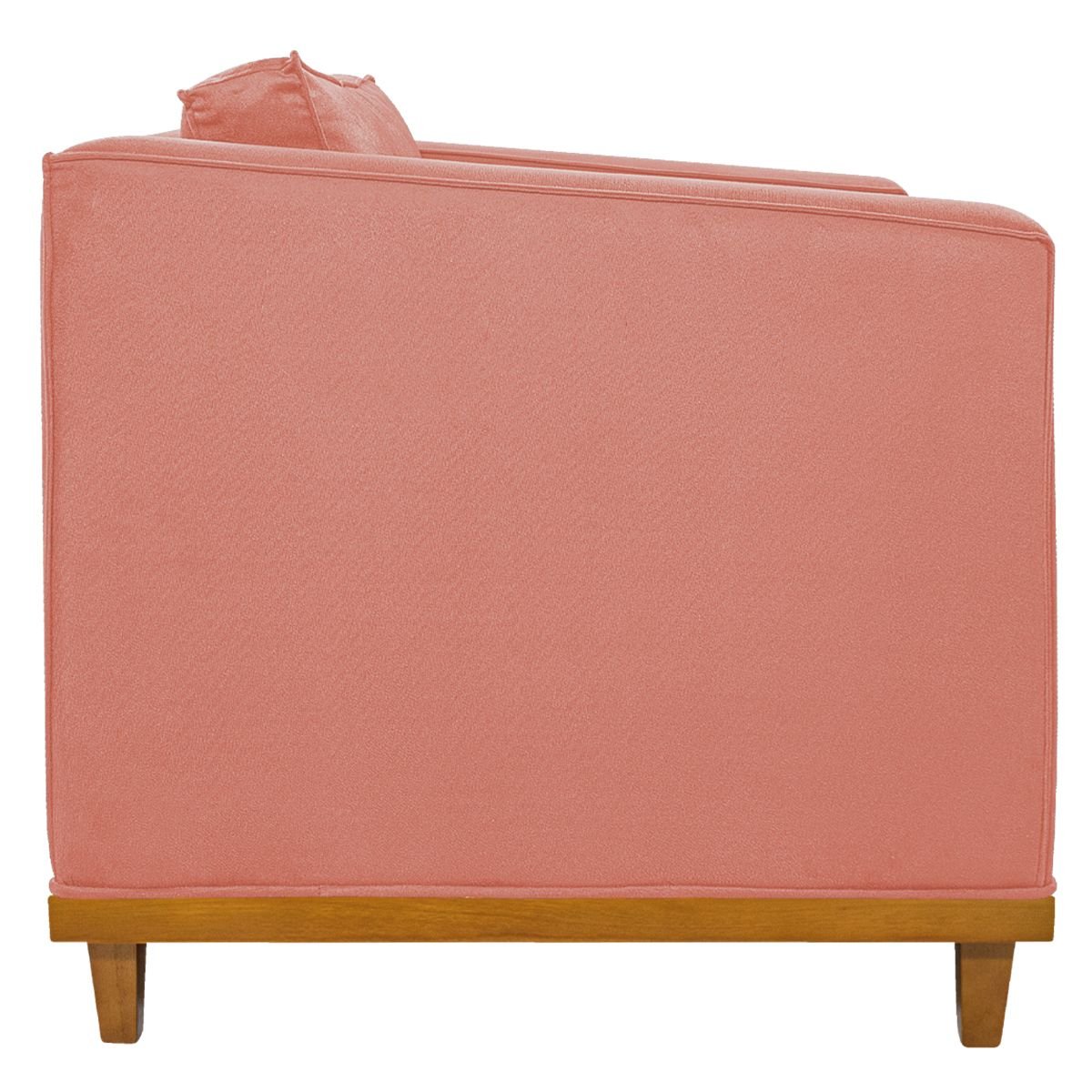 Sofá 2 Lugares Europa Suede ADJ Decor - Coral | MadeiraMadeira