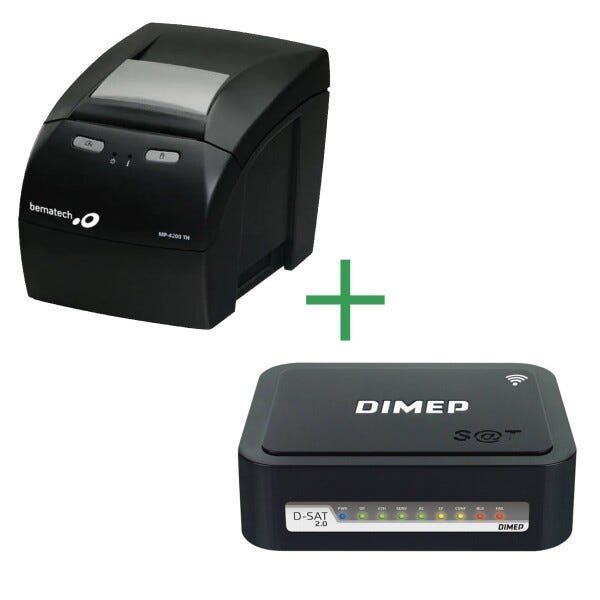 Combo SAT Fiscal D-SAT 2.0 Dimep + Impressora MP-4200 TH Bematech ...