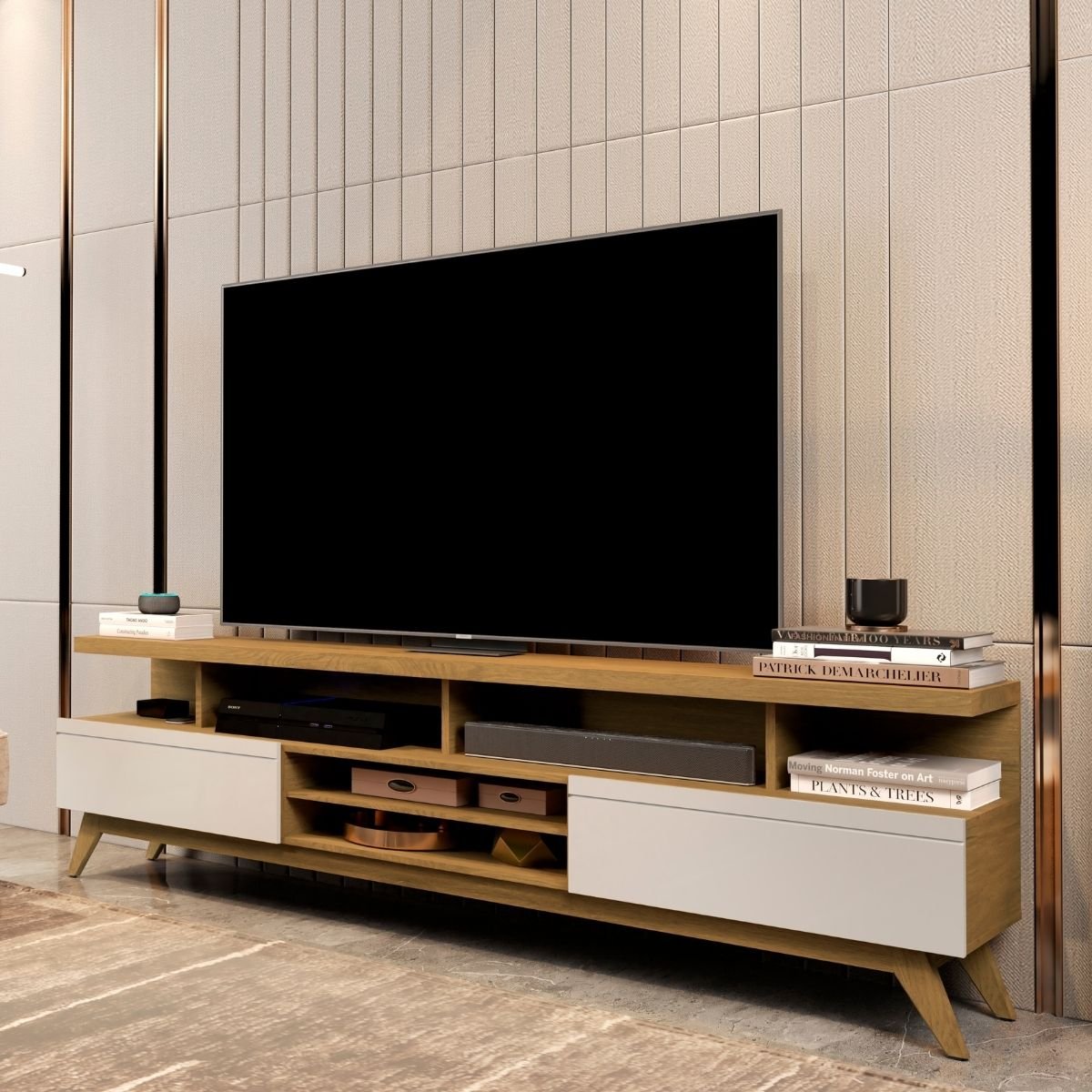 Rack para Sala Televisão até 65 Polegadas - Mod.2041 | MadeiraMadeira