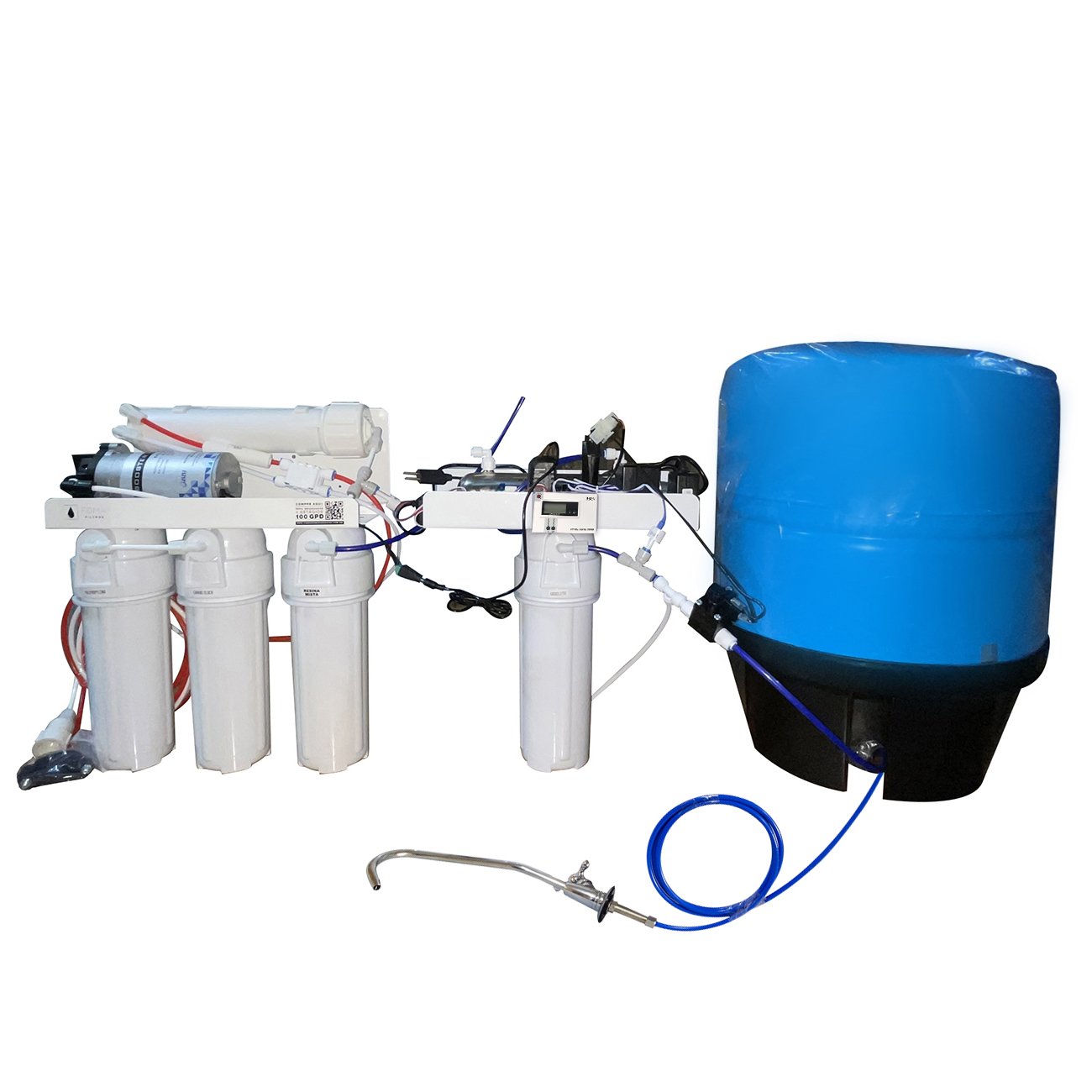 Filtro Hospital Osmose Reversa Completo Automatizado + Reservatório 53 ...