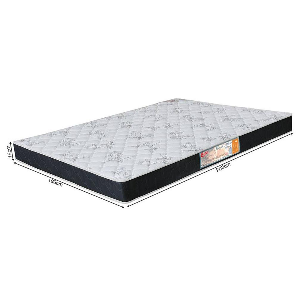 Colchão Super King Castor Box Espuma D23 Sleep Max 193x203x15 Preto ...