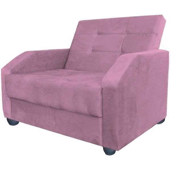 Poltrona Raquel Plus Size Rosa | MadeiraMadeira