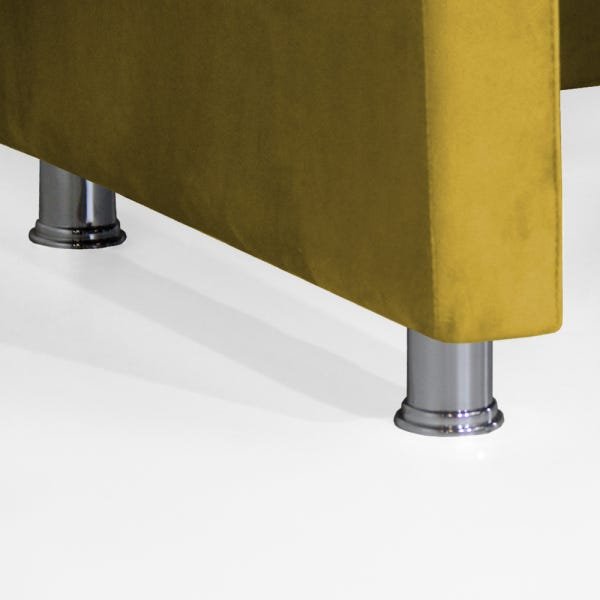 Poltrona Jade Suede Amarelo Sala Recepção Consultório | MadeiraMadeira