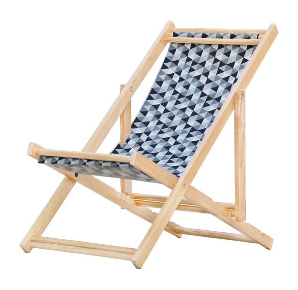 Kit 2 Espreguiçadeiras Preguiçosa Dobrável sem Braço Natural M. Maciça ...