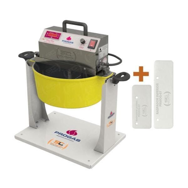 KIT - Misturador Mexedor Mogmix 7 Lts PRMOG-07 Amarelo + Giramog ...